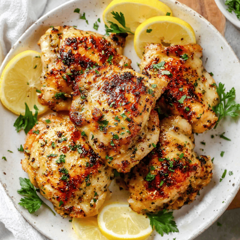 Garlic Lemon Chicken Thighs Recipe – 5-Star Flavor You’ll Crave - Fresh Easy Recipes