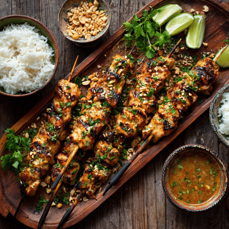 Grilled Thai Coconut Chicken Skewers – 5-Star Flavor Guide - Fresh Easy ...